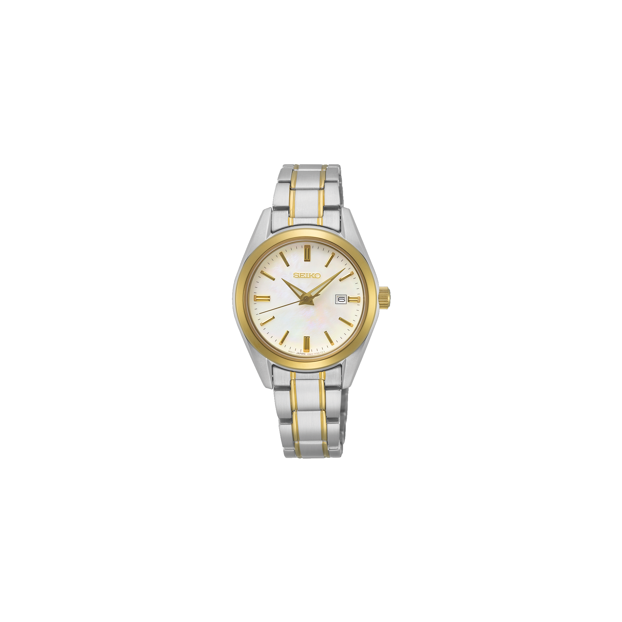 Seiko Classique SUR636P1 Women's Two-Tone Gold Watch